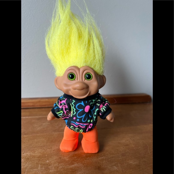 Russ | Toys | Vintage Retro 9s Abstract Troll Yellow Hair | Poshmark